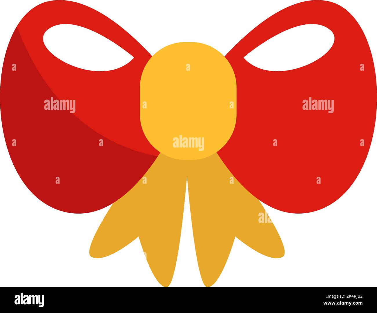 Christmas gold bow vector Stock Vector Images - Alamy