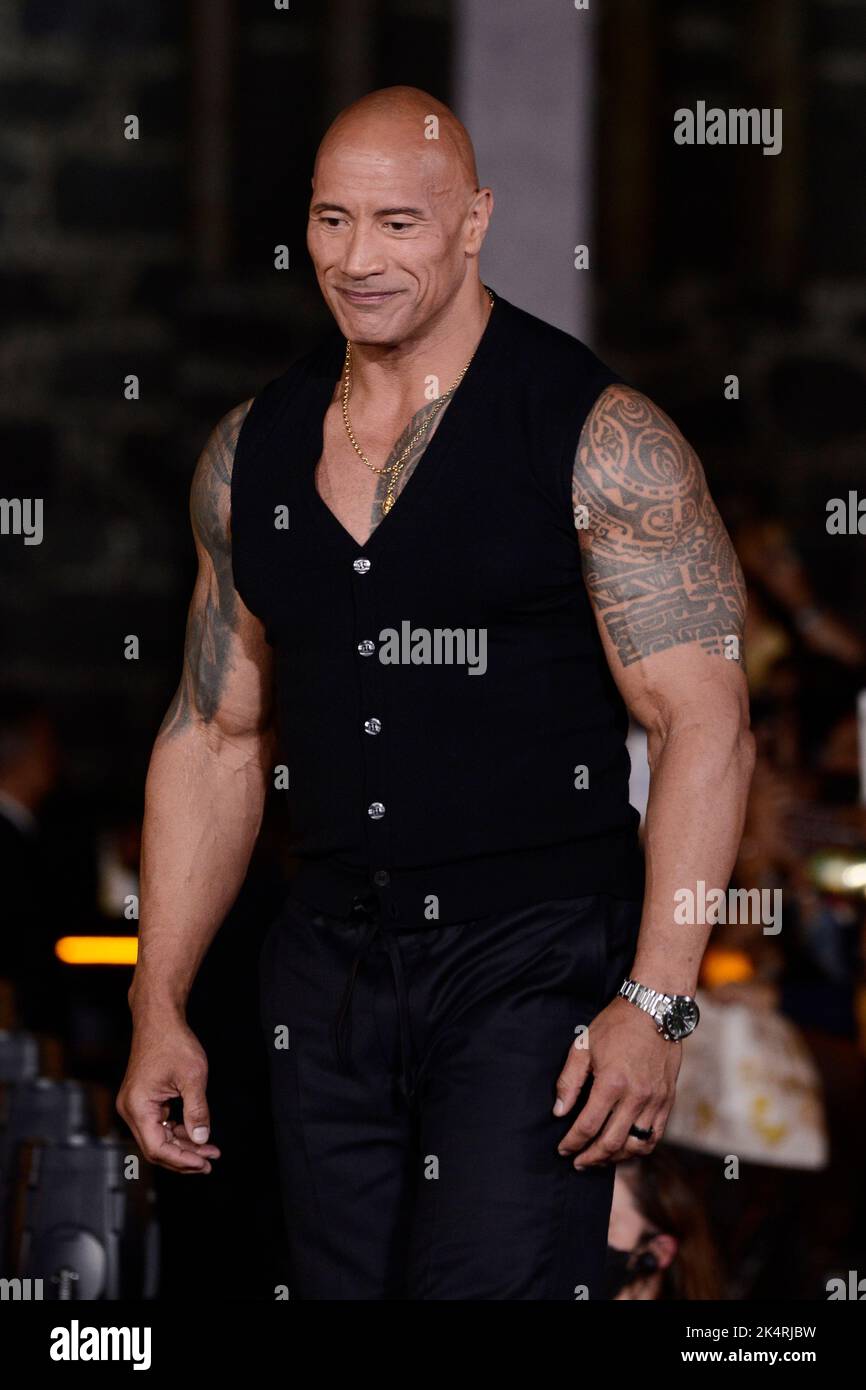 Mexico City, Mexico. 3rd Oct, 2022. Actor Dwayne Johnson attends the ...