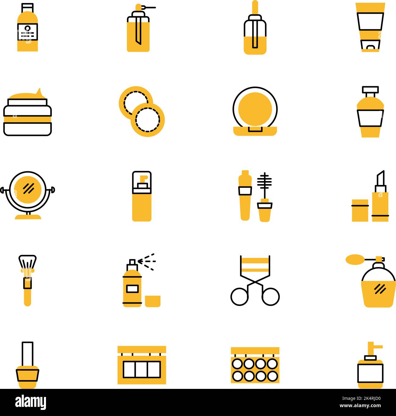 Cosmetic products, illustration, vector on a white background Stock ...