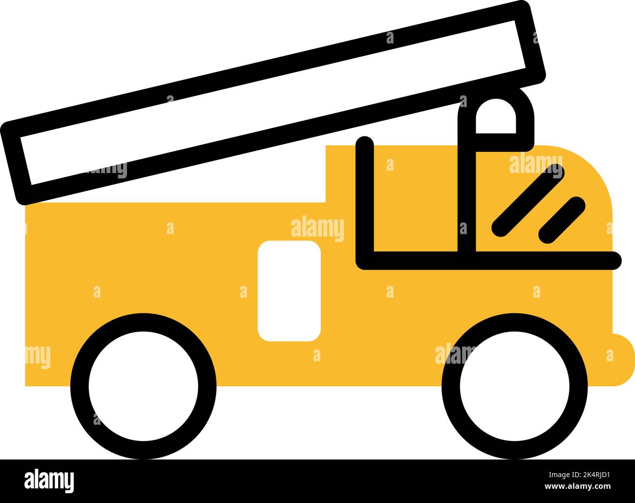 Fire truck ladder on Stock Vector Images - Alamy