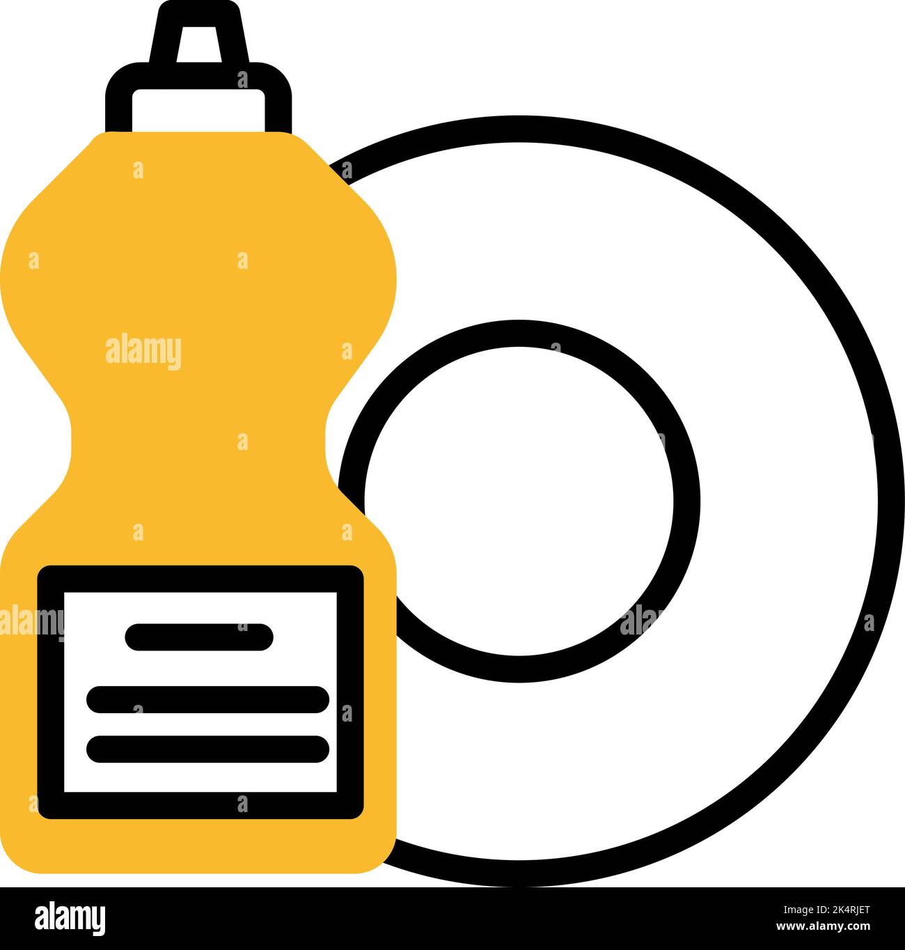 Washing liquid, illustration, vector on a white background Stock Vector ...