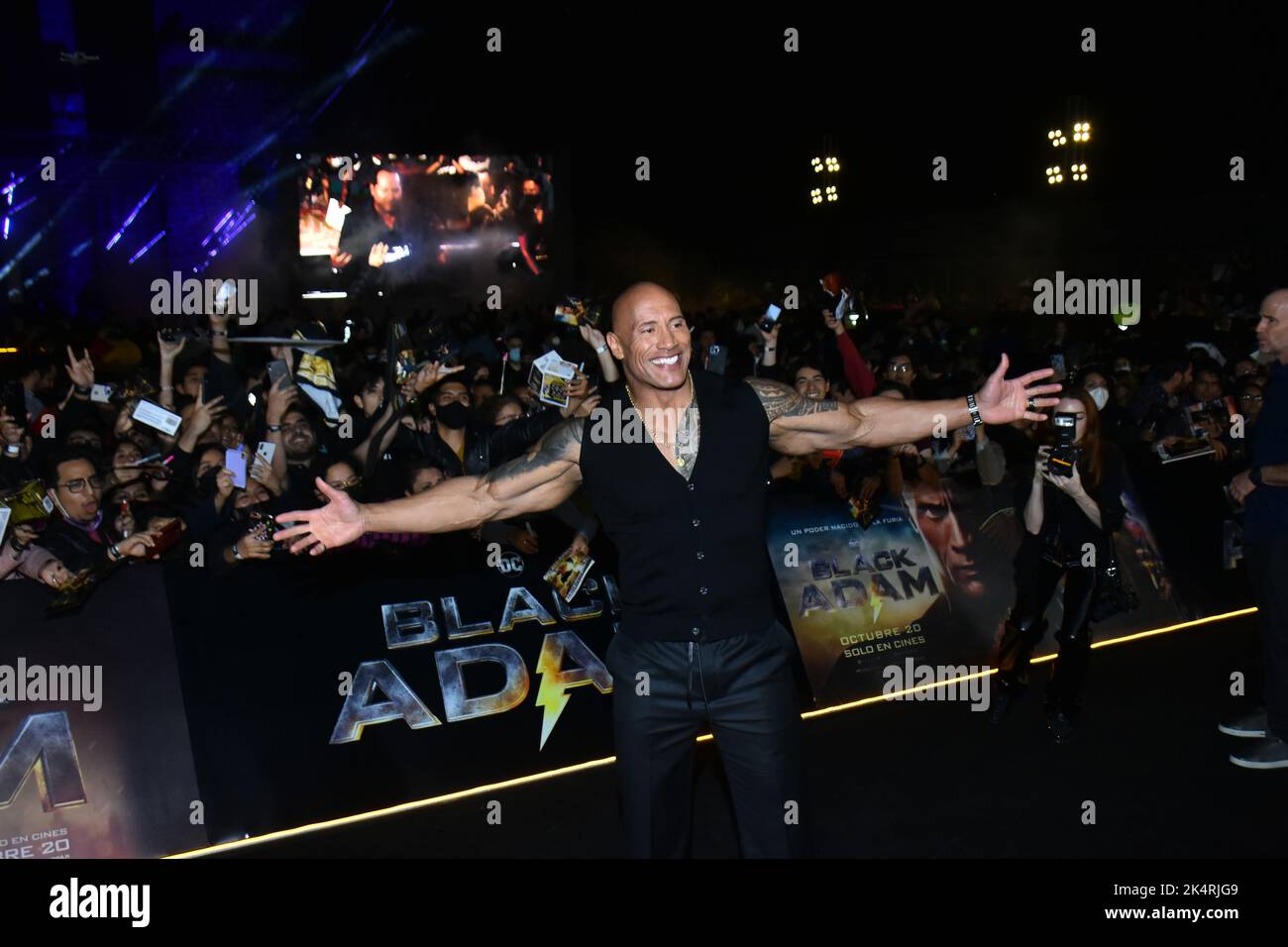 Mexico City, Mexico. 3rd Oct, 2022. Actor Dwayne Johnson attends the ...