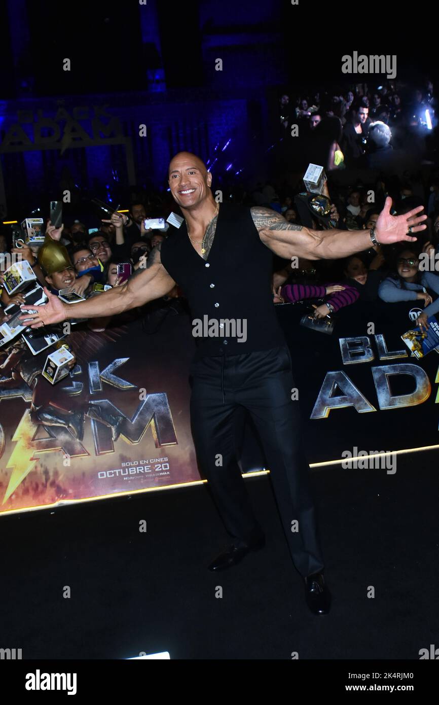 Mexico City, Mexico. 3rd Oct, 2022. Actor Dwayne Johnson attends the ...