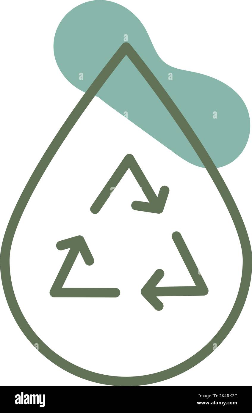 Ecology recycle, illustration, vector on a white background Stock ...
