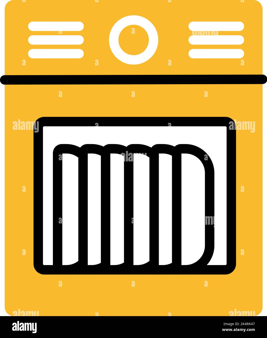 Dish washing machine, illustration, vector on a white background Stock ...