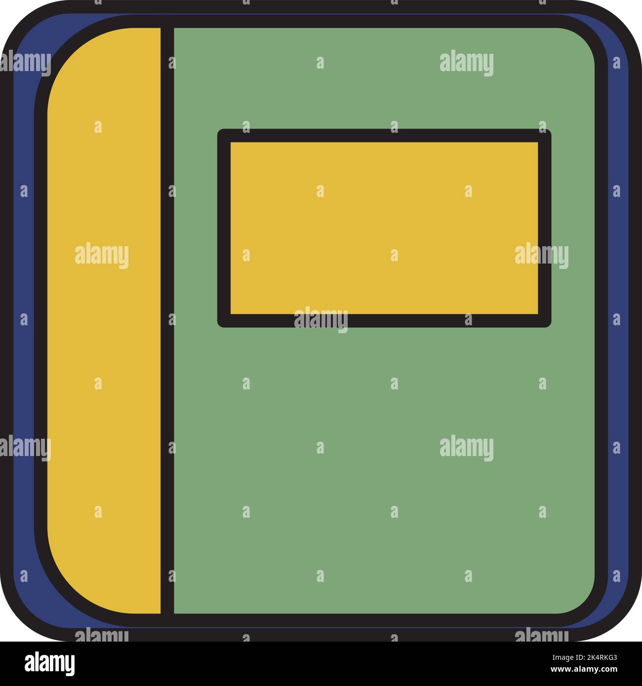 Math book education, illustration, vector on a white background Stock ...