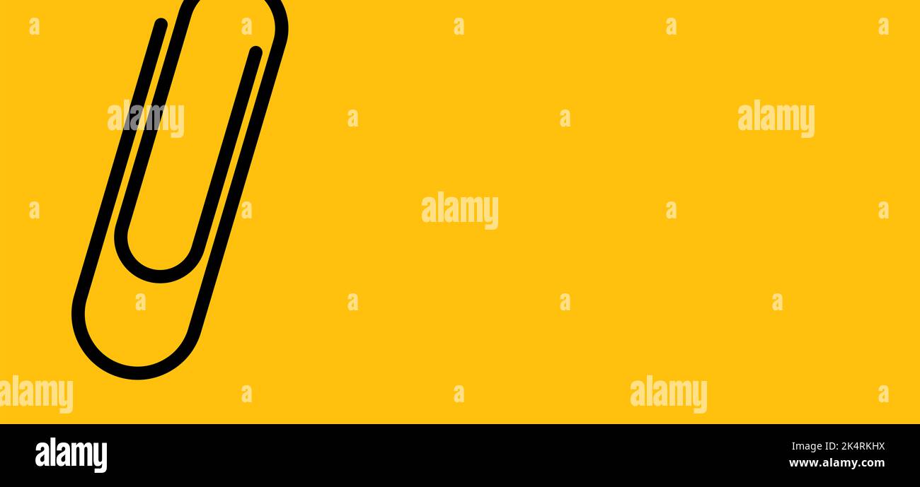 Paper clips on transparent background. Cartoon drawing office note ...