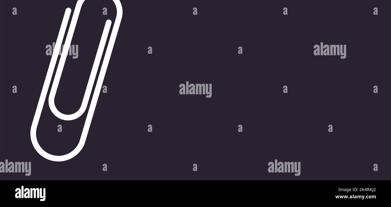 Paper clips on transparent background. Cartoon drawing office note ...