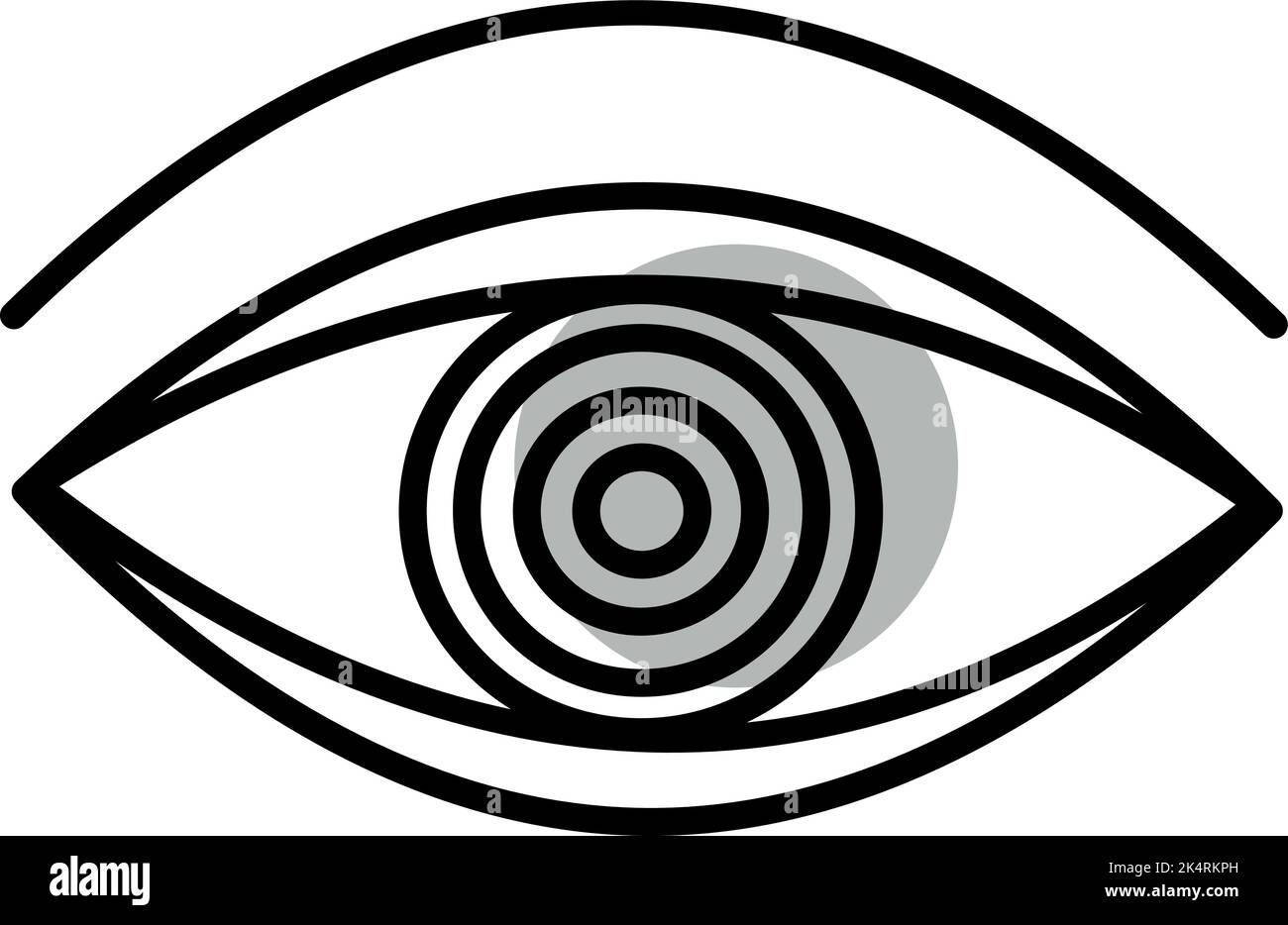 Mythology eye, illustration, vector on a white background Stock Vector ...