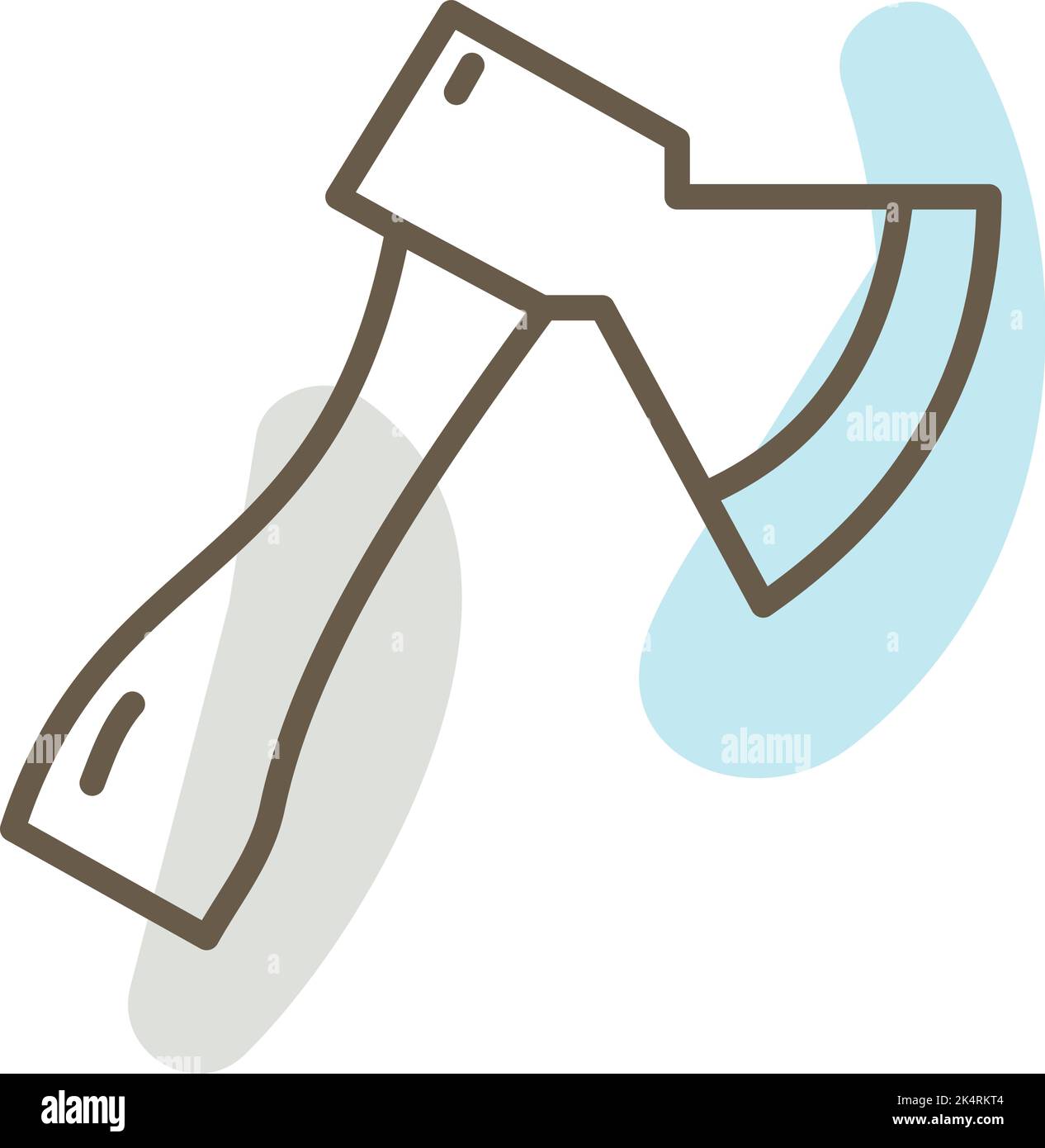 Farm ax, illustration, vector on a white background Stock Vector Image ...