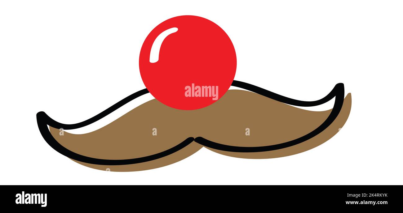 Red nose day concept. Carnival, red ball. emoticon, emoji face smiling ...