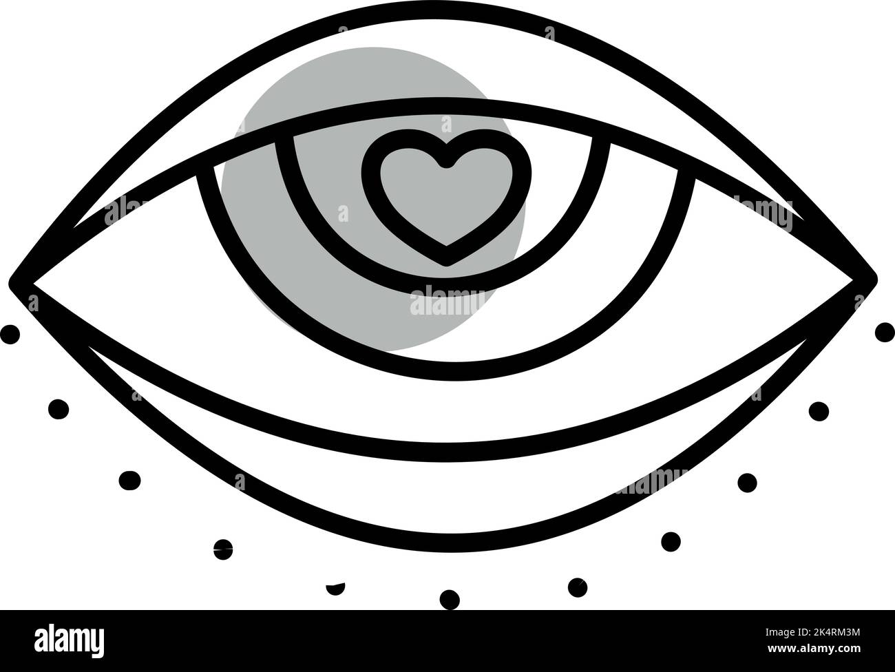 Woman eye heart Stock Vector Images - Alamy