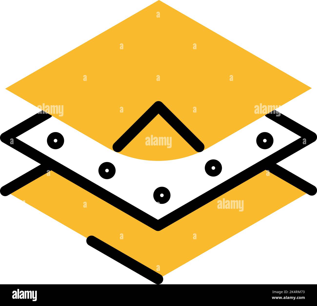 Membrane material, illustration, vector on a white background Stock ...