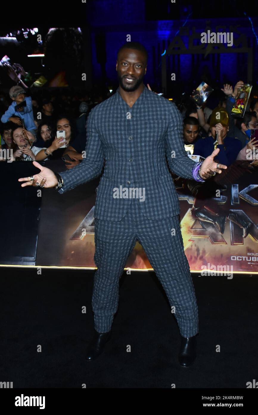Mexico City, Mexico. 3rd Oct, 2022. Actor Aldis Hodge attends the Back ...