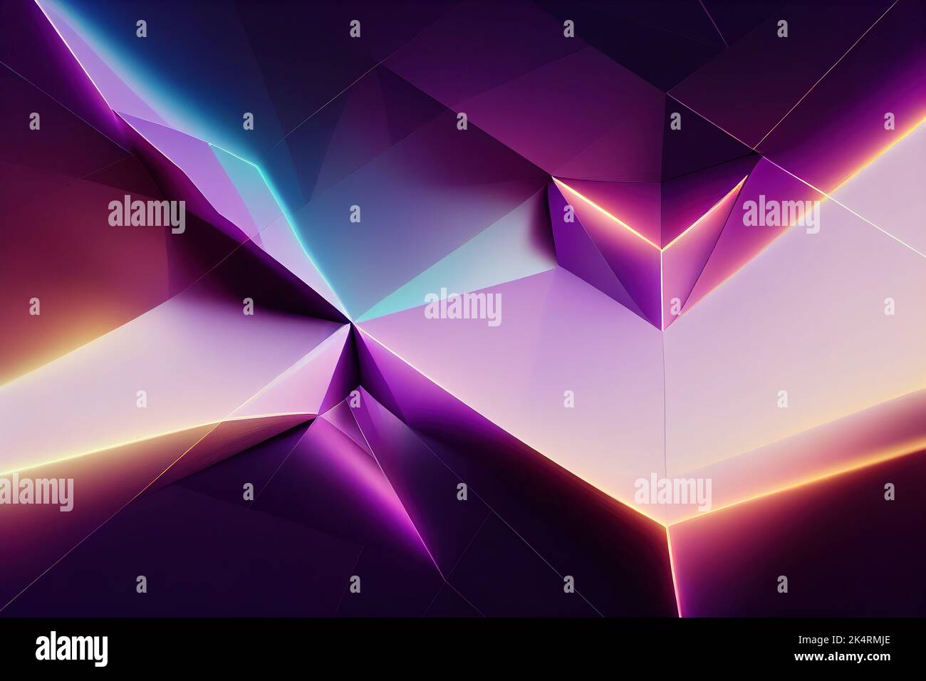 Colorful abstract background purple neon light art pattern. 3D style ...