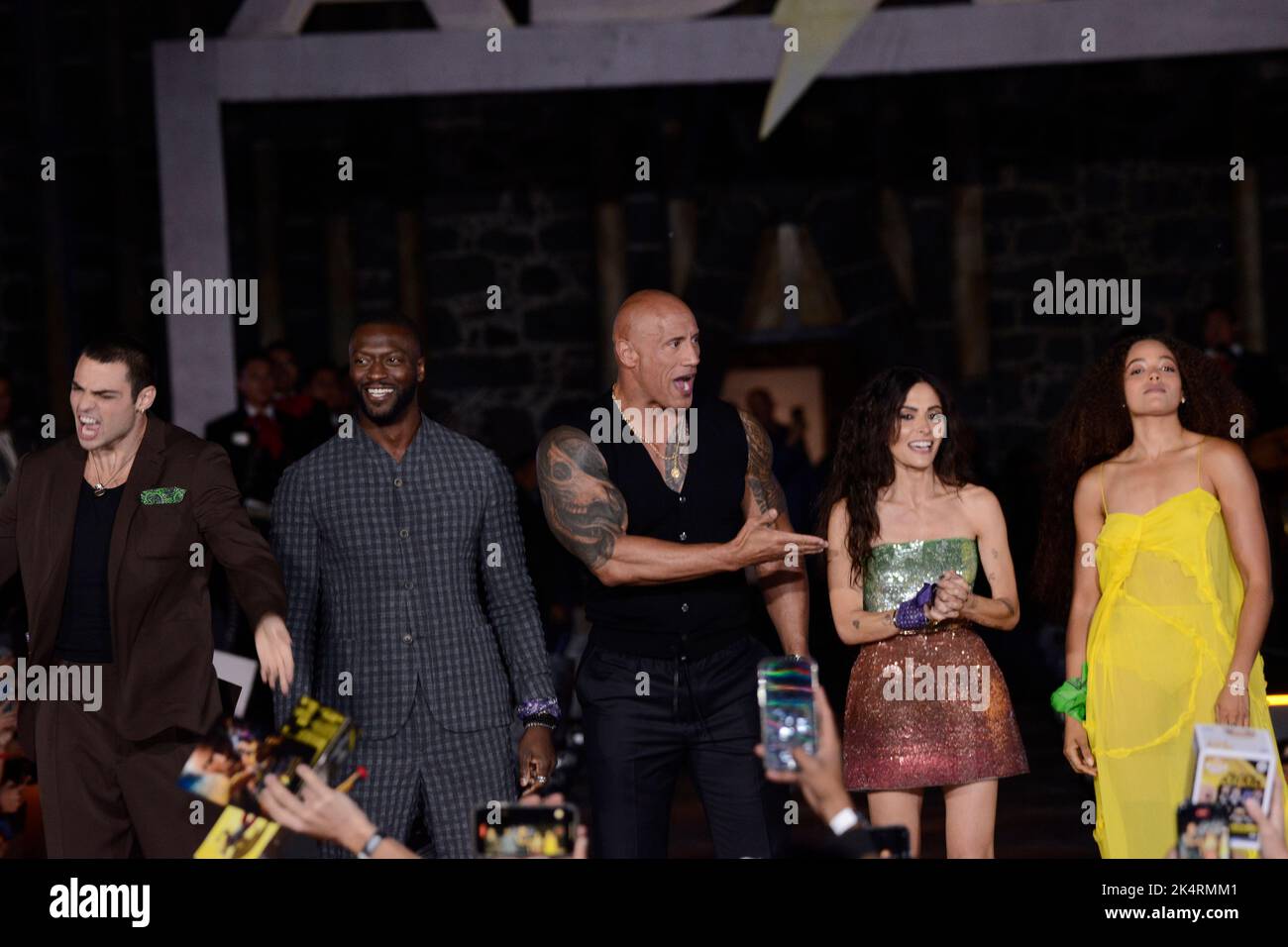 Mexico City, Mexico. 3rd Oct, 2022. (L-R) Noah Centineo, Aldis Hodge ...