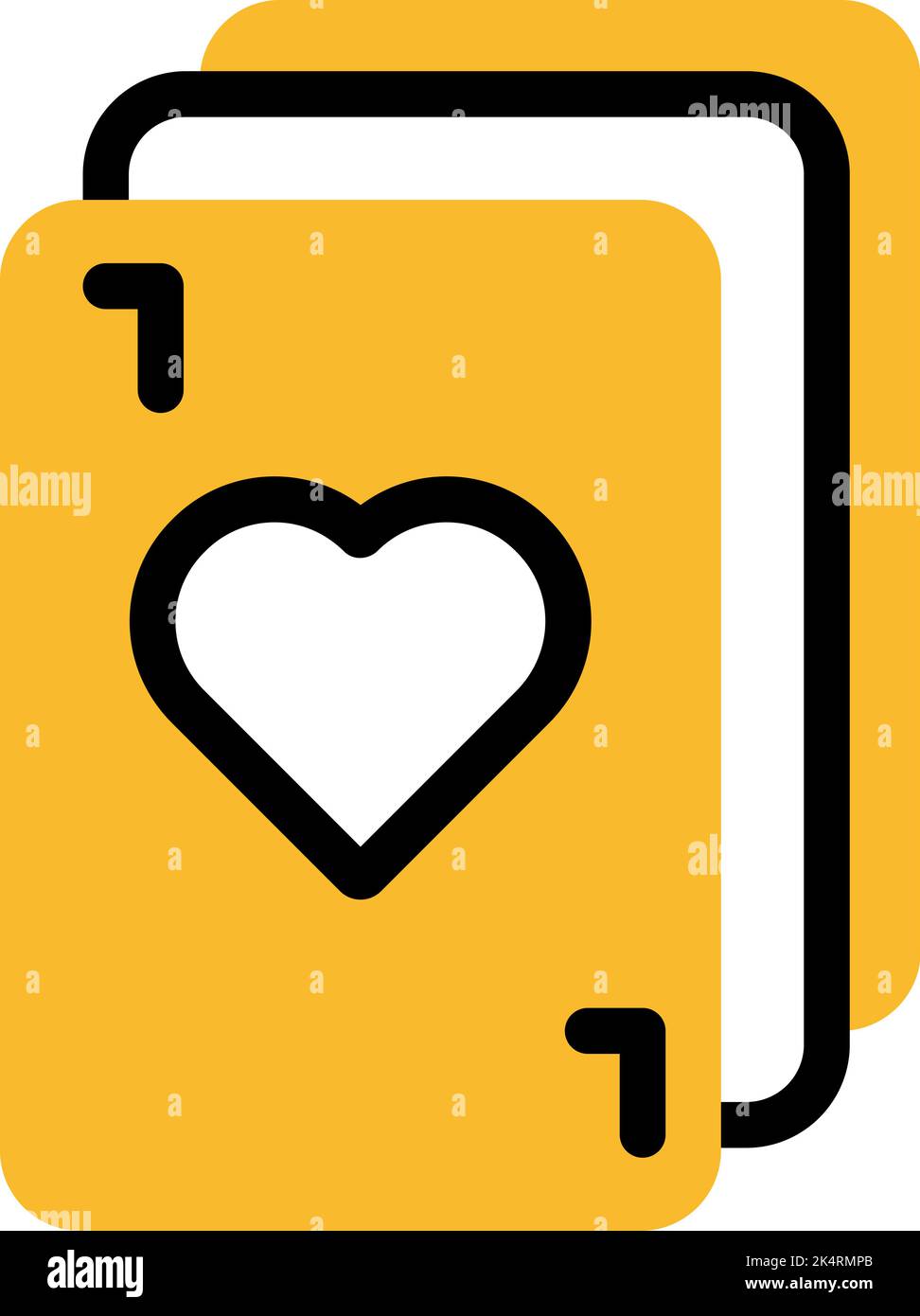 Game of cards, illustration, vector on a white background Stock Vector ...