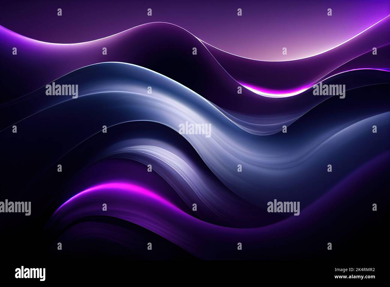 Colorful abstract background with neon light waves pattern. 3D style ...