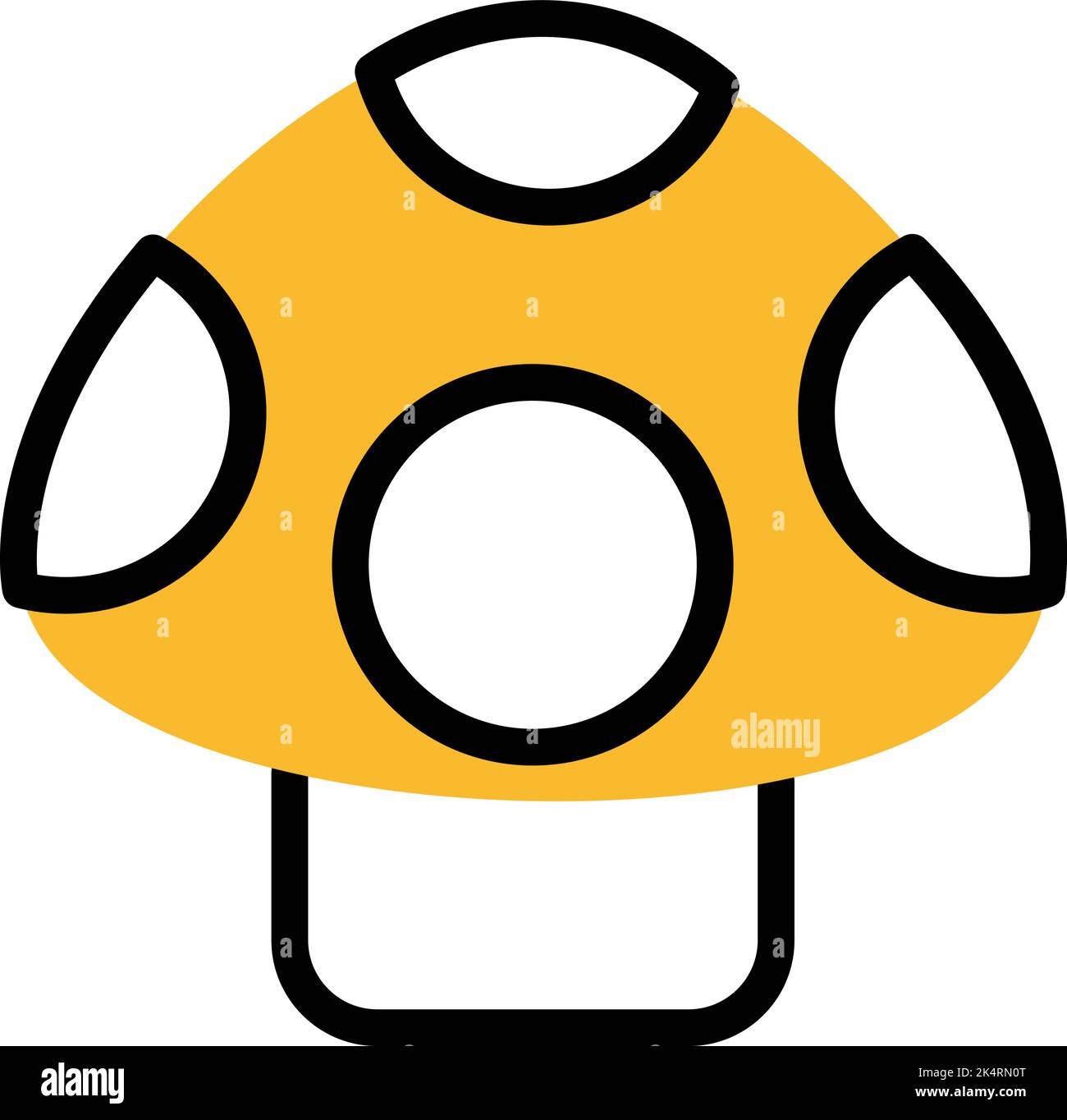 Game mushroom, illustration, vector on a white background Stock Vector ...