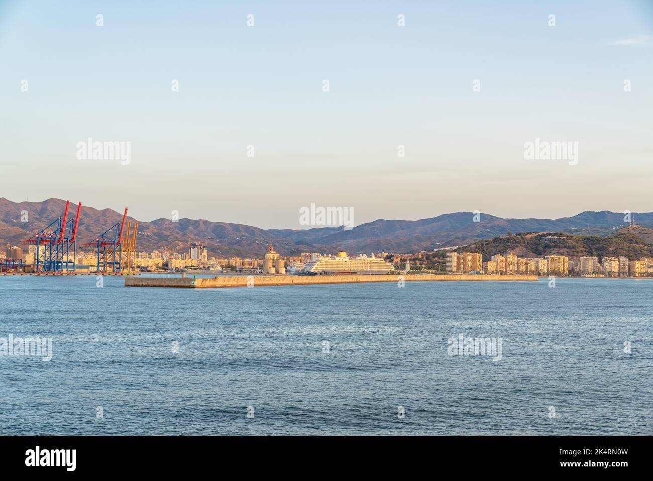 Malaga port city hi-res stock photography and images - Alamy