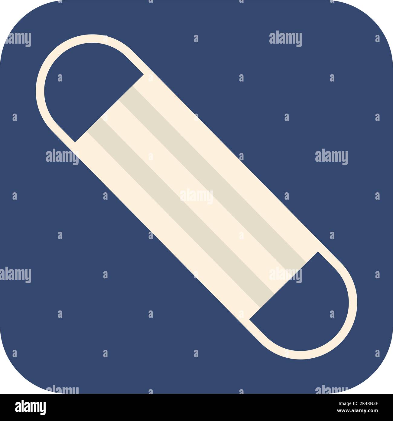 White face mask, illustration, vector on a white background Stock ...