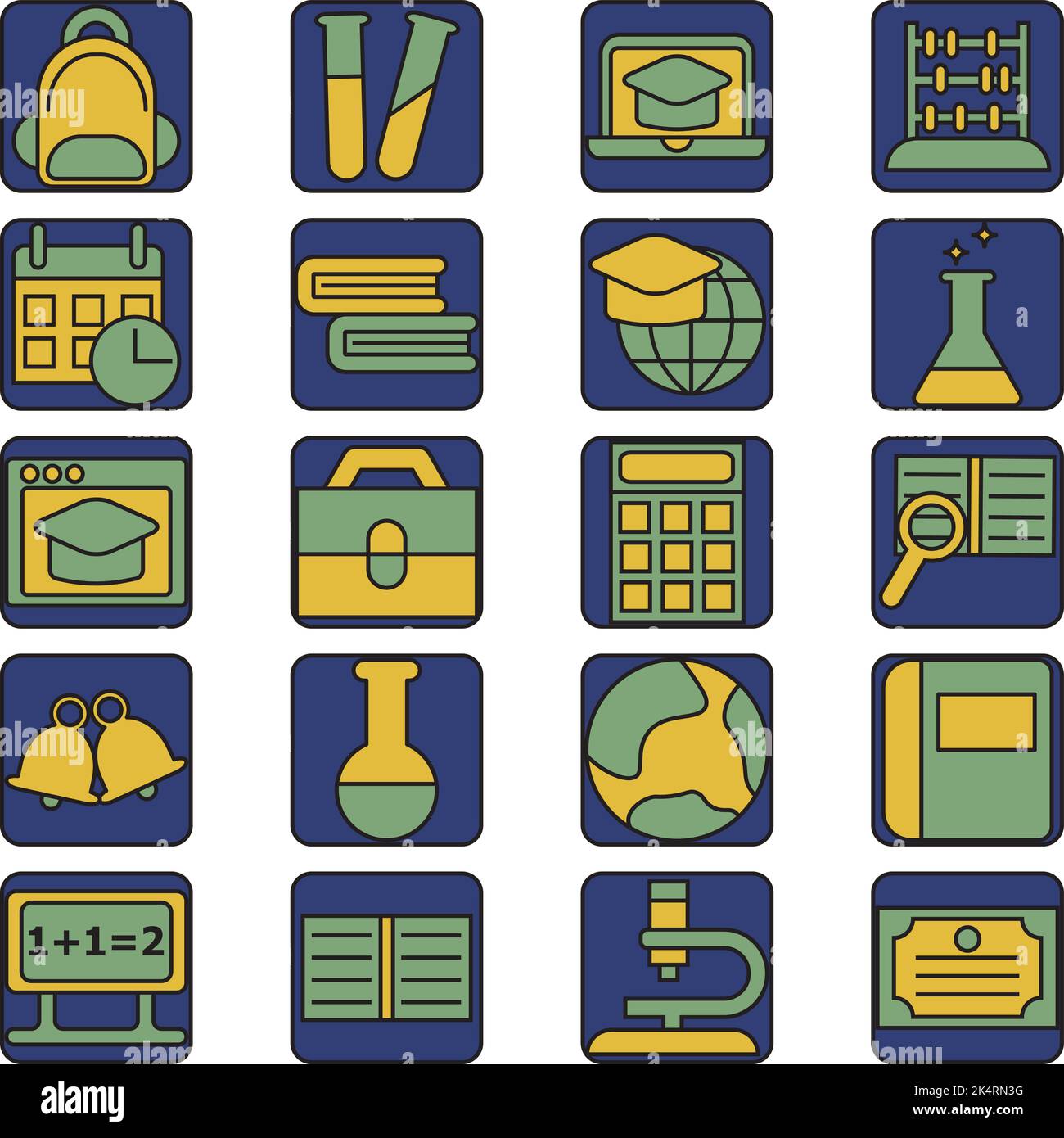 Modern education, illustration, vector on a white background Stock ...