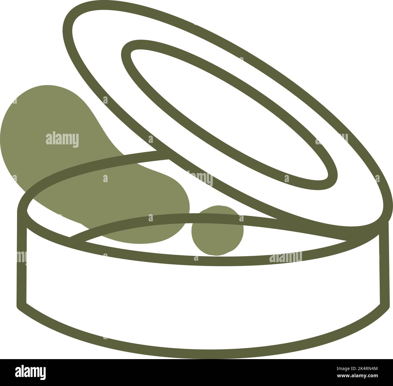 Trash bin with lid, illustration, vector on a white background Stock ...