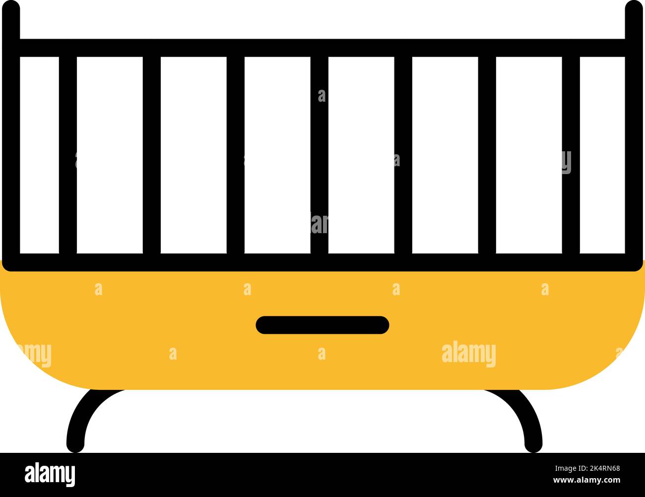 Baby cradle cartoon icon hi-res stock photography and images - Alamy