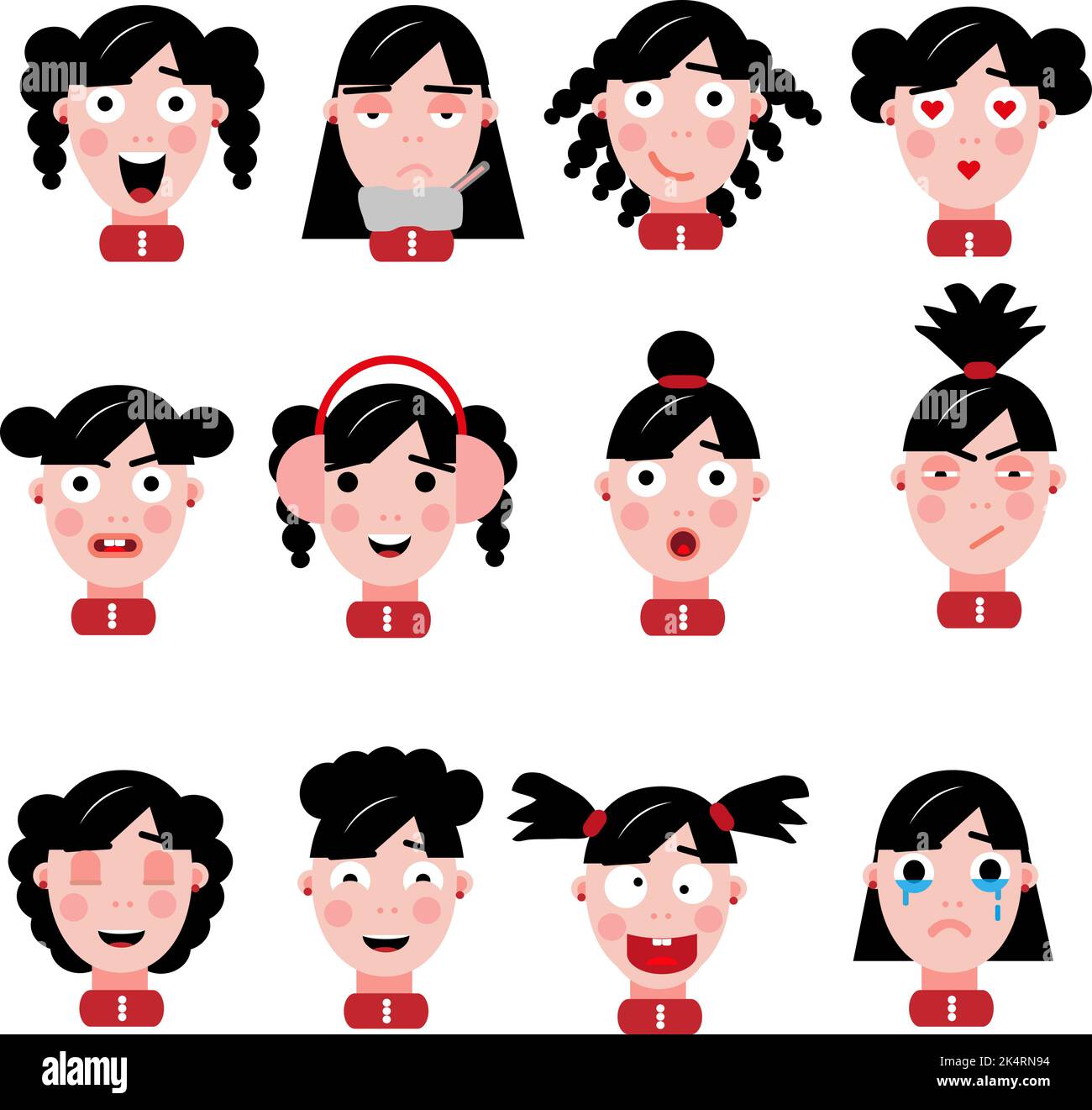 Emotions illustration Stock Vector Images - Alamy