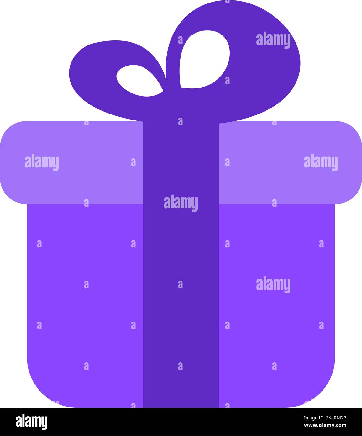 Dark purple present, illustration, vector on a white background Stock ...