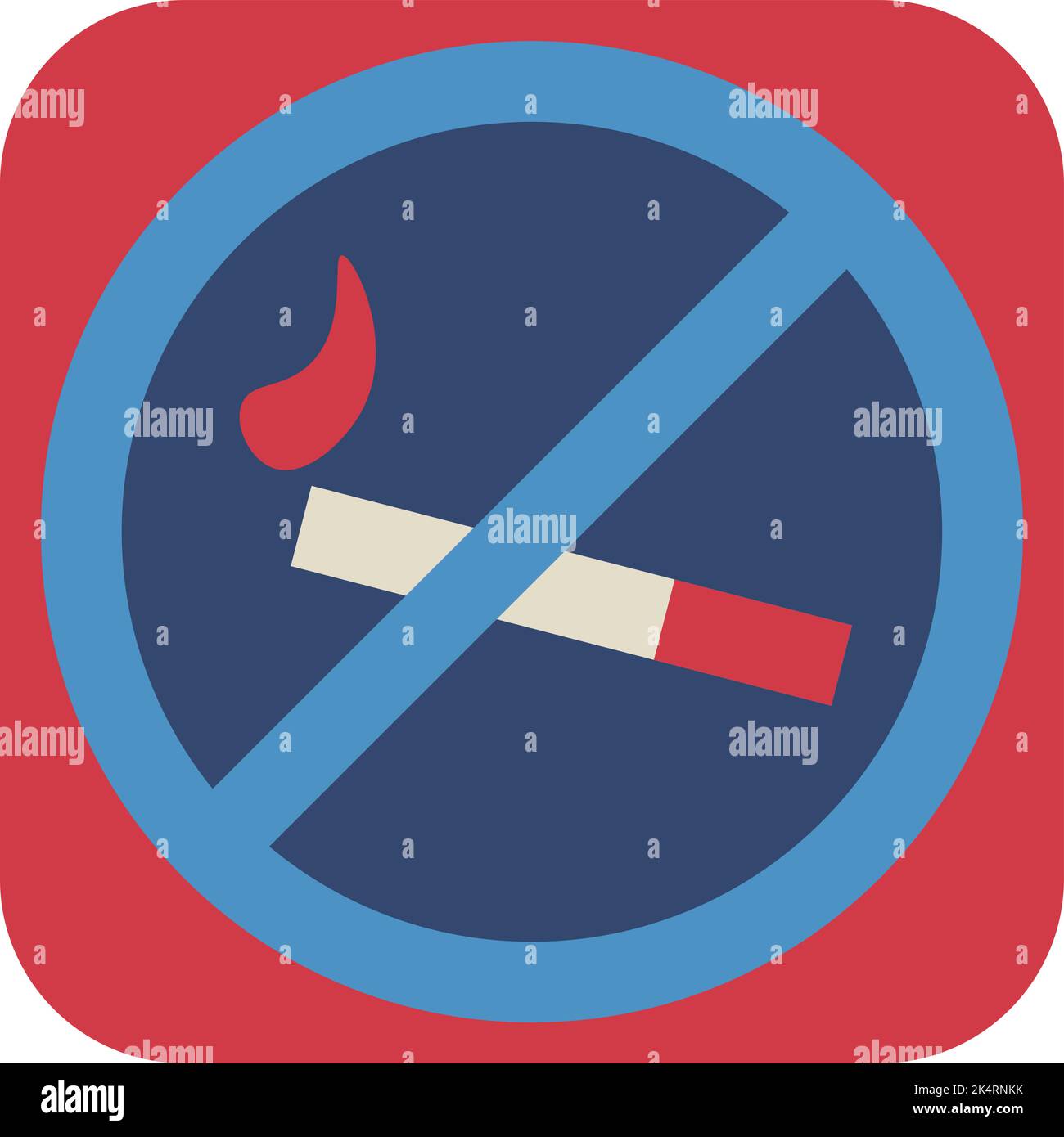 Do not smoke, illustration, vector on a white background Stock Vector ...