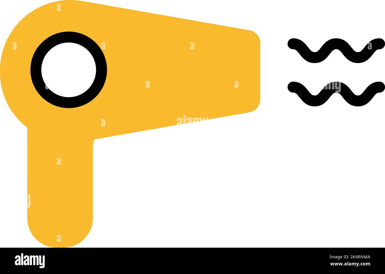 Hotel hair dryer, illustration, vector on a white background Stock ...