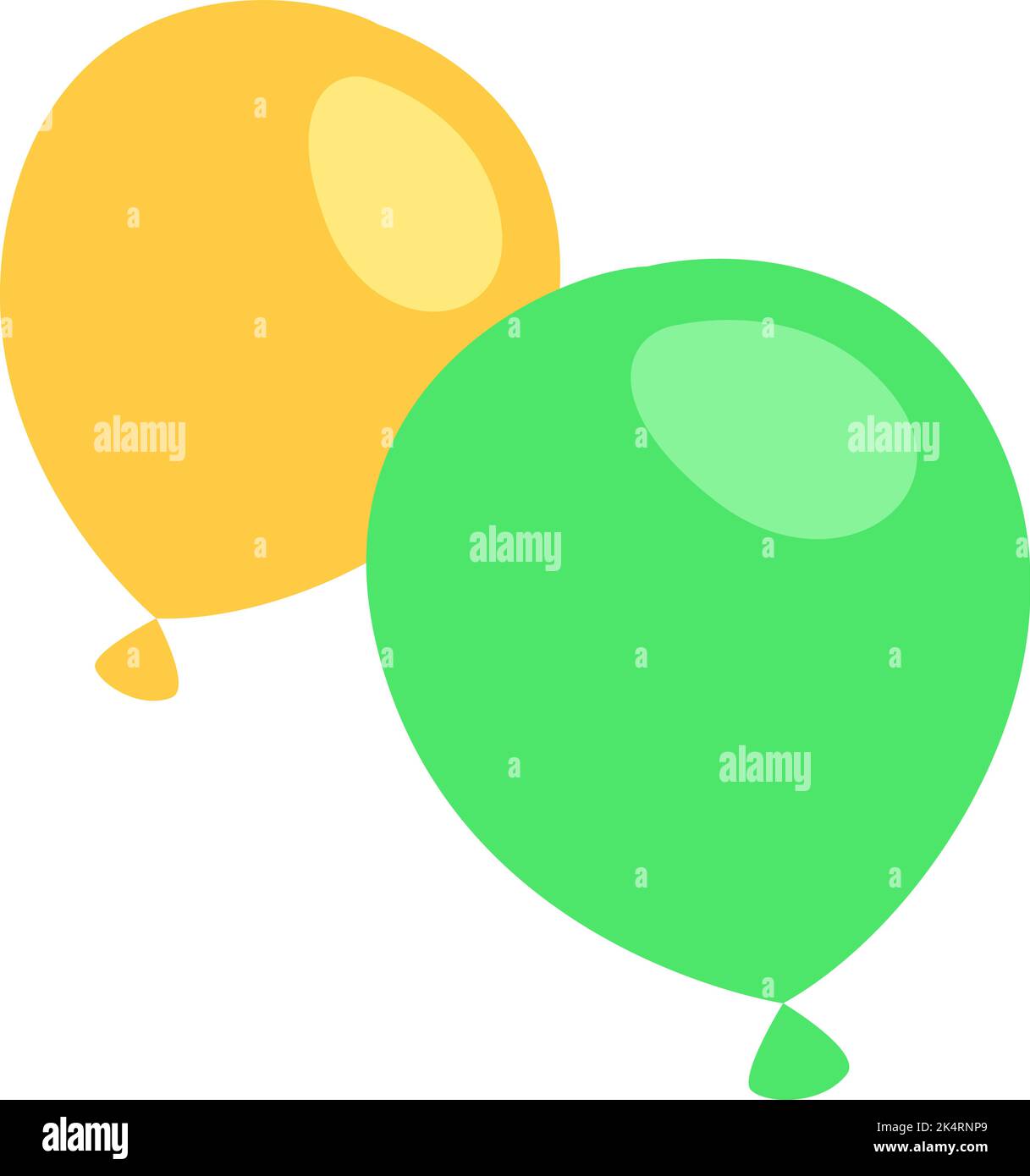 Birthday balloon green Stock Vector Images - Alamy