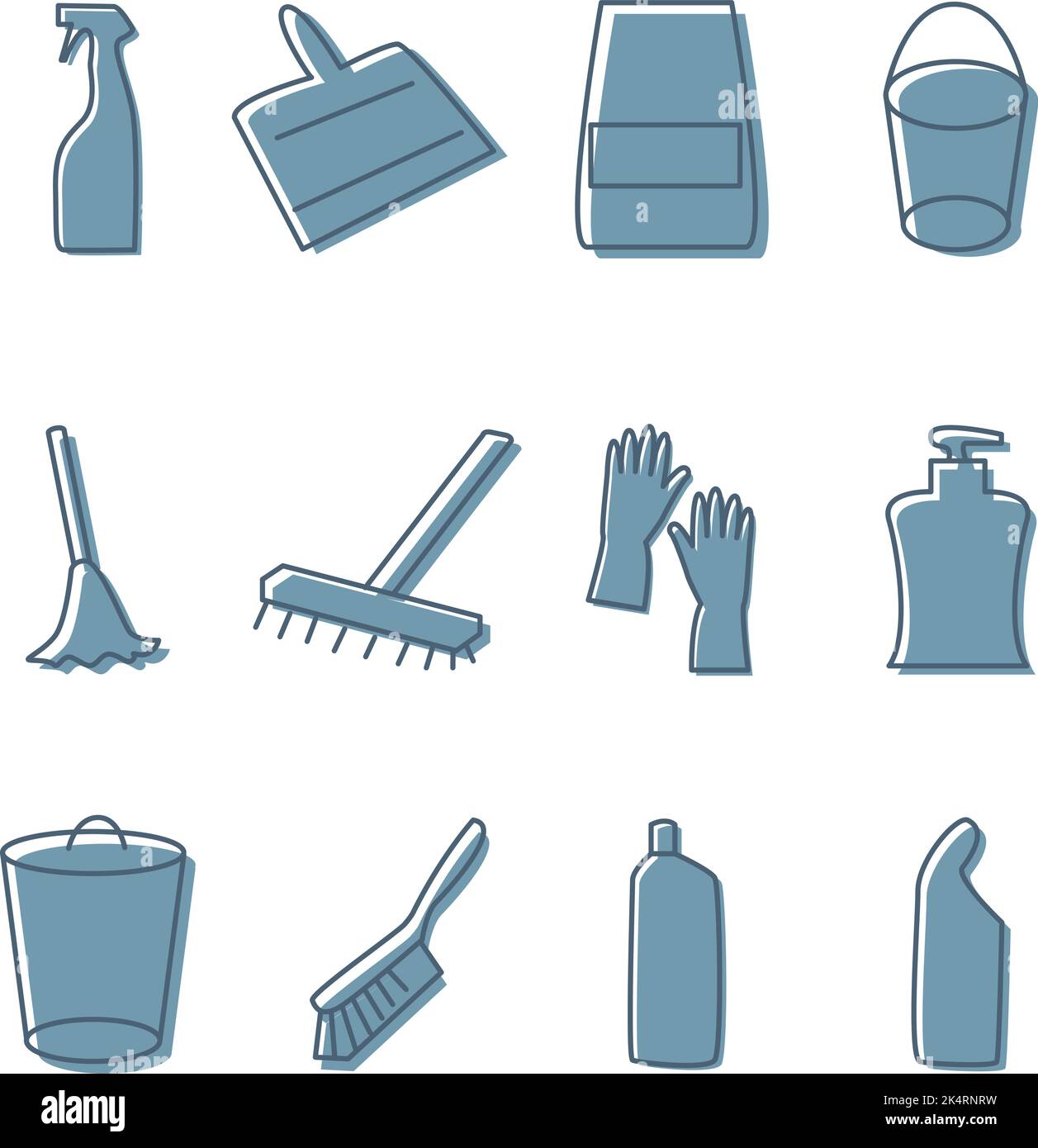 Cleaning supplies vector vectors hi-res stock photography and images ...