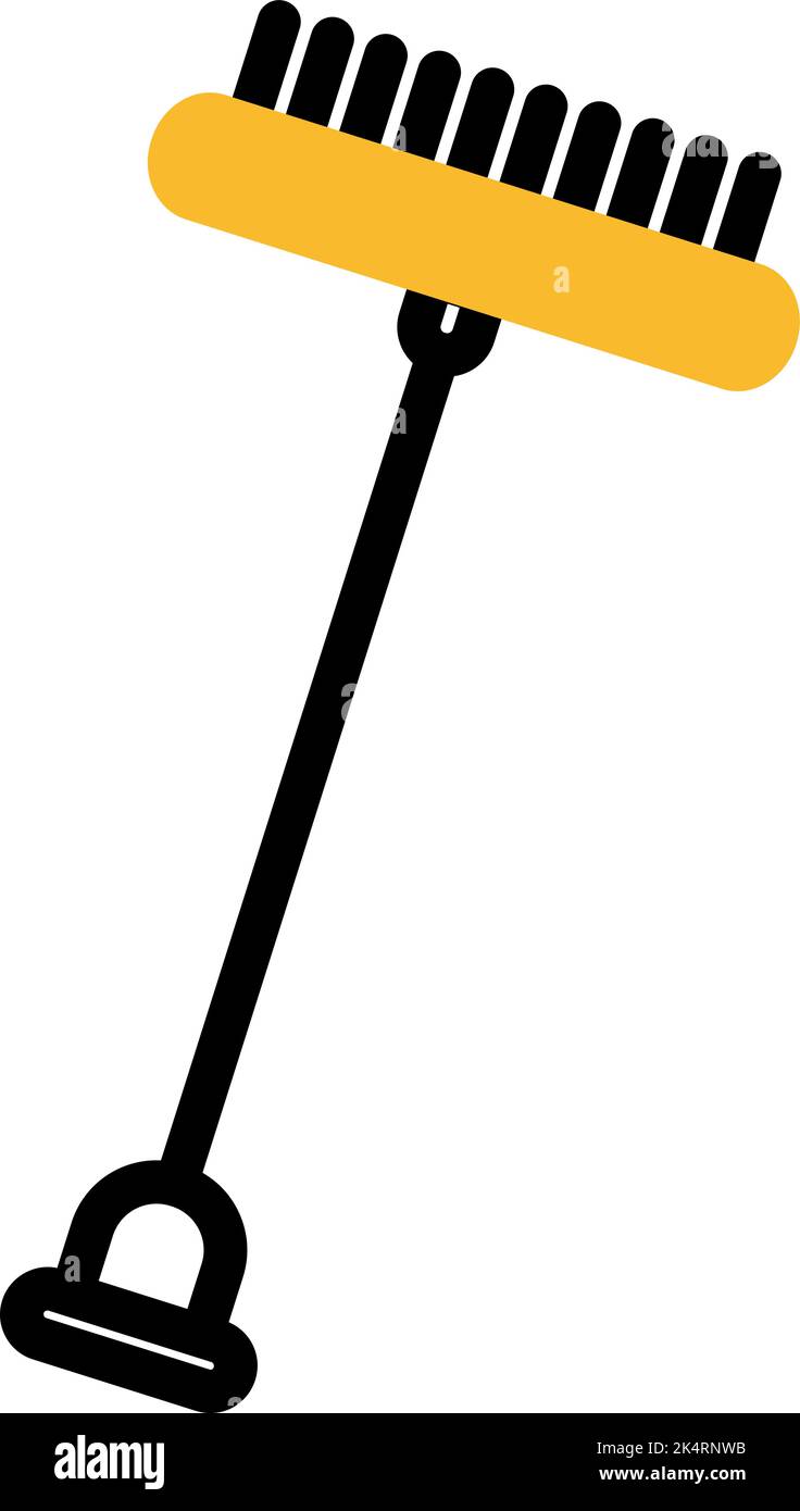 Garden rakes, illustration, vector on a white background Stock Vector ...