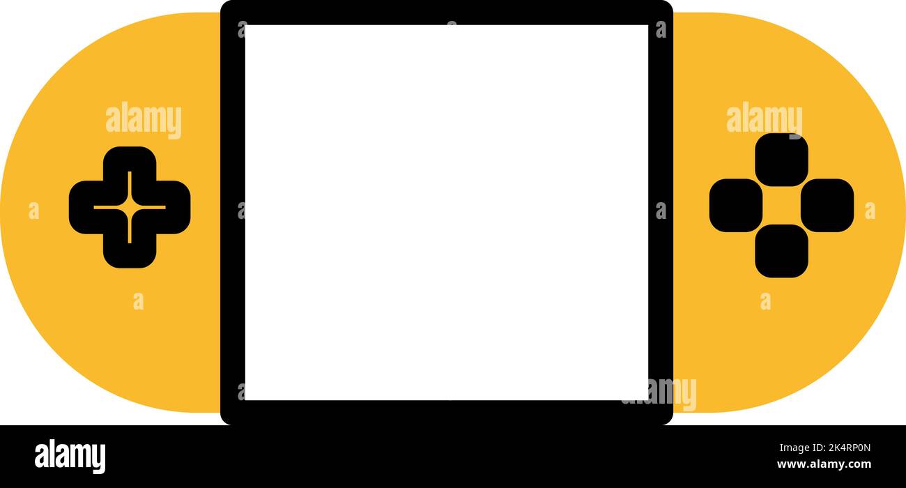 Gaming console, illustration, vector on a white background Stock Vector ...