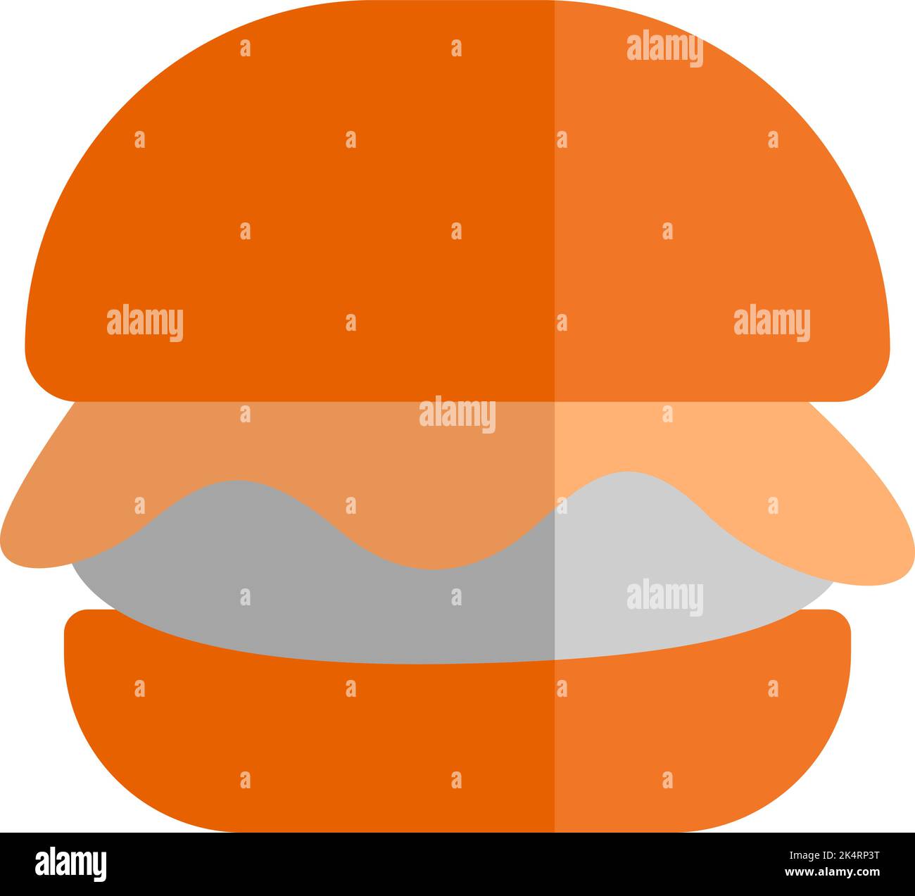 Lunch burger , illustration, vector on a white background Stock Vector ...