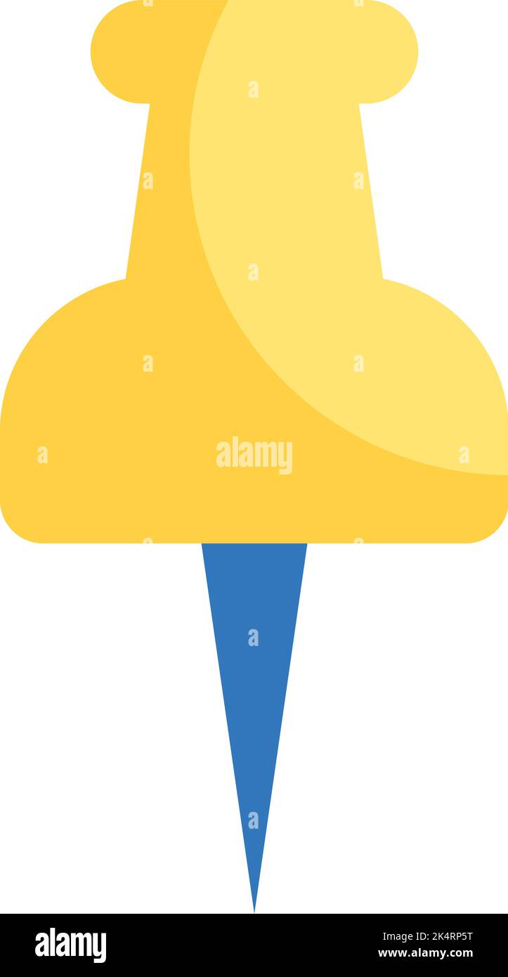 Library pin, illustration, vector on a white background Stock Vector ...