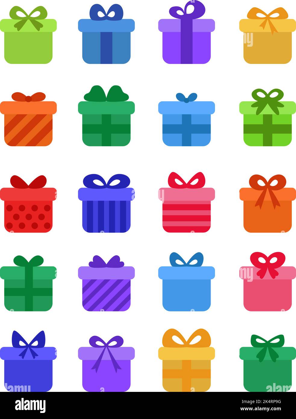 Present boxes bow on Stock Vector Images - Alamy