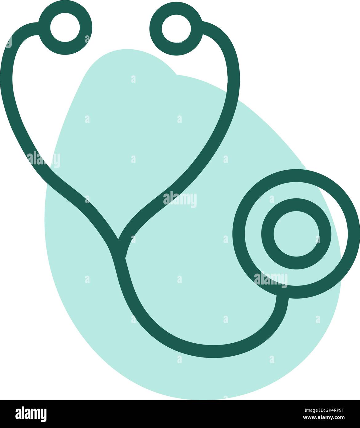 Medical stethoscope, illustration, vector on a white background Stock ...