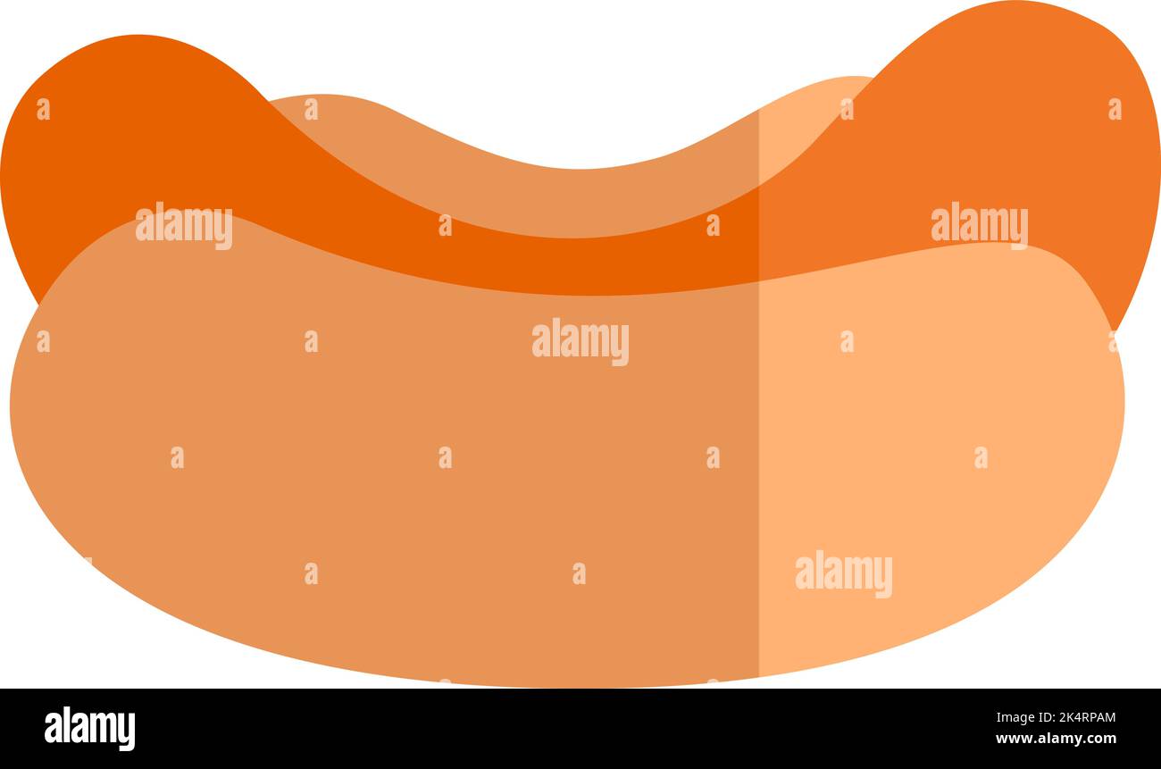 Lunch hot dog , illustration, vector on a white background Stock Vector ...