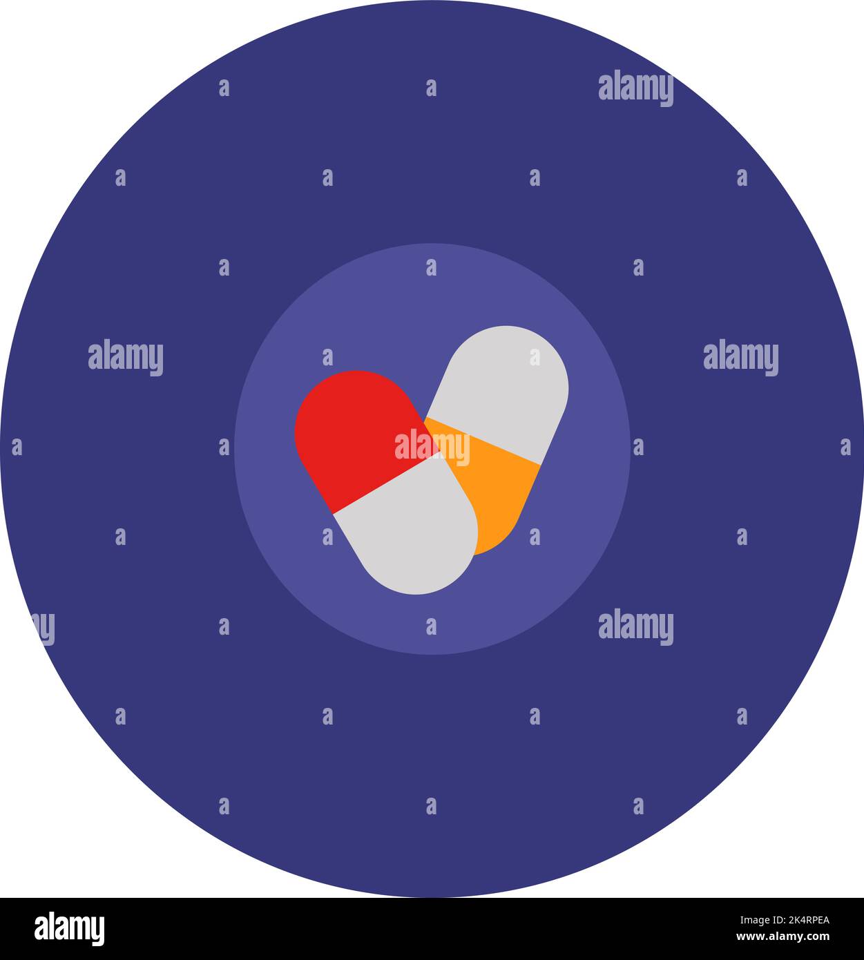 Capsule icon on white Cut Out Stock Images & Pictures - Alamy