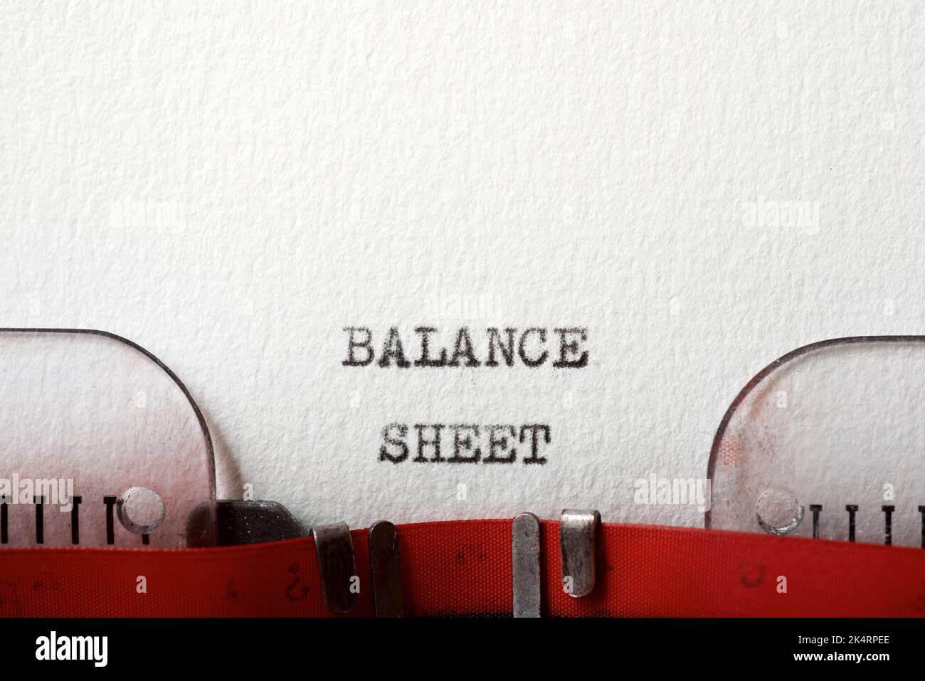 Balance sheet text written with a typewriter Stock Photo - Alamy Balance sheet text written with a typewriter Stock Photo - Alamy