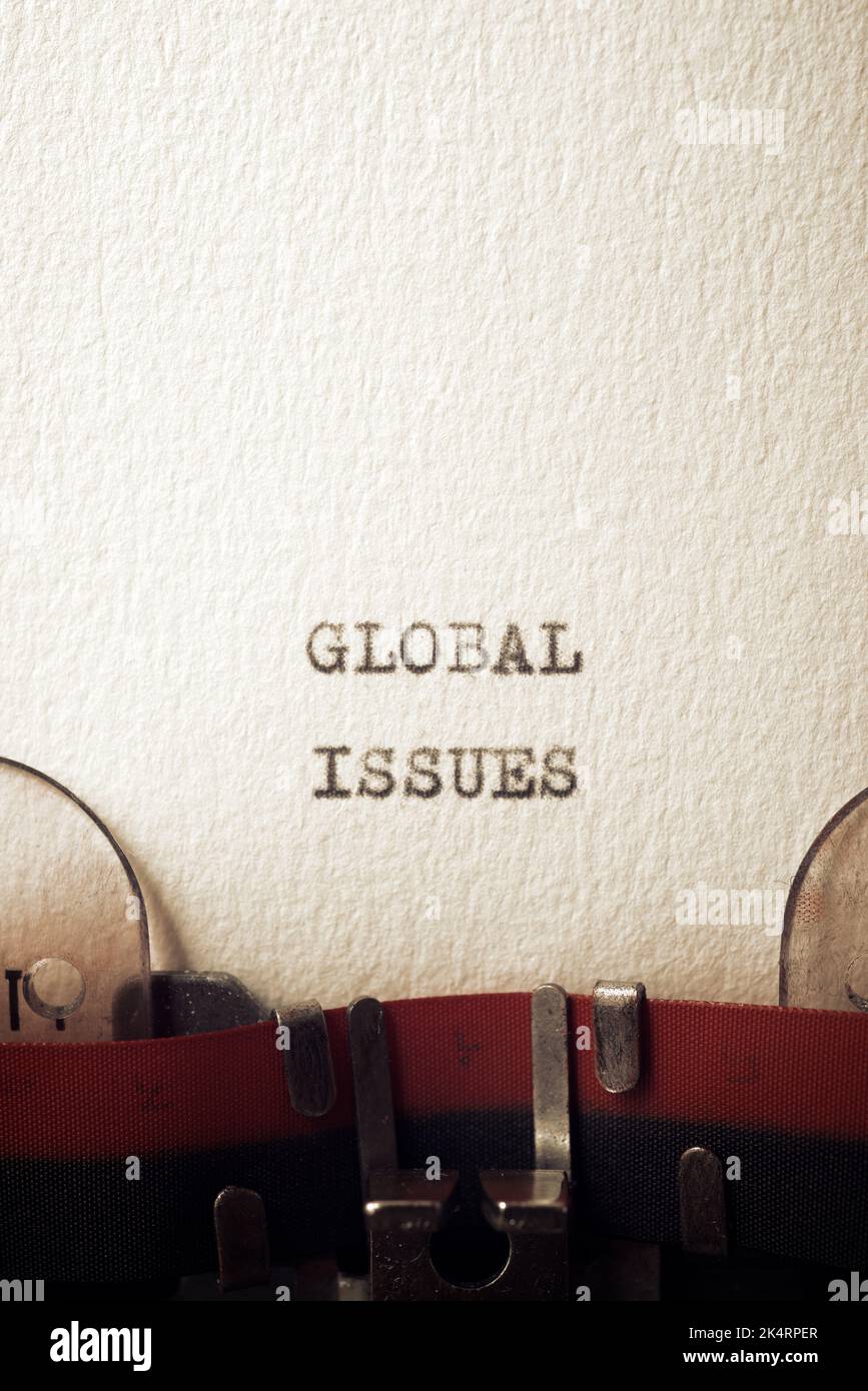 Global issues word hi-res stock photography and images - Alamy