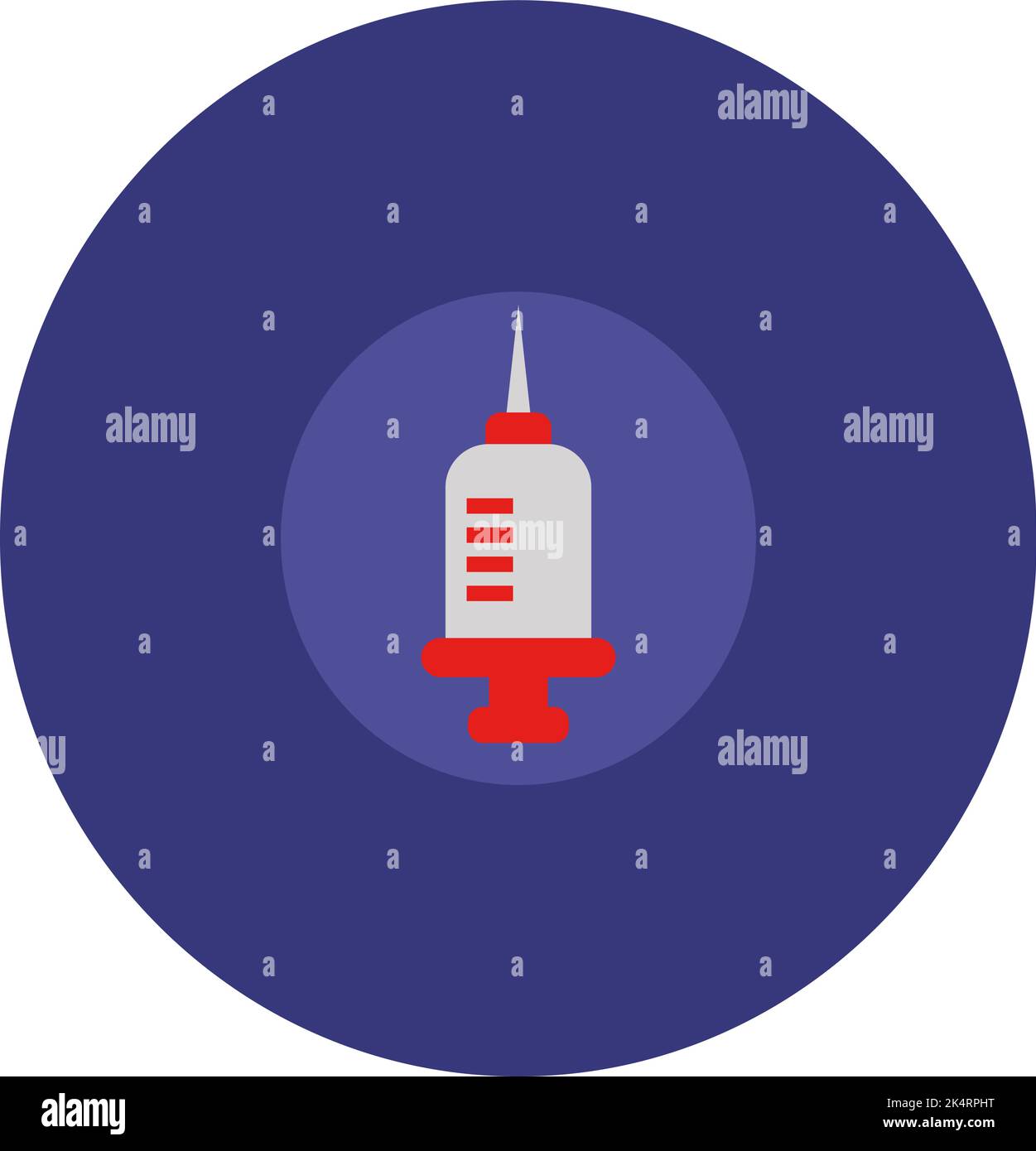 Medical syringe, illustration, vector on a white background Stock ...