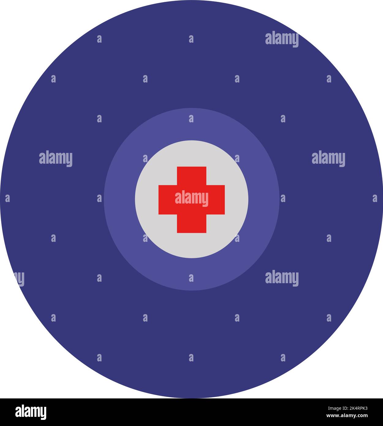 Red cross health, illustration, vector on a white background Stock ...