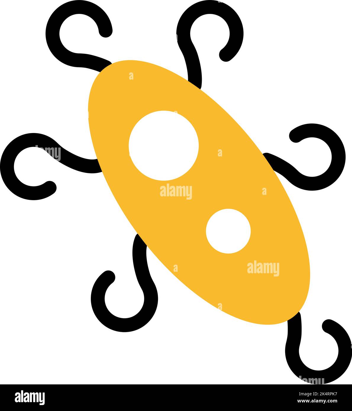 Virus bacteria microbe icon Cut Out Stock Images & Pictures - Alamy