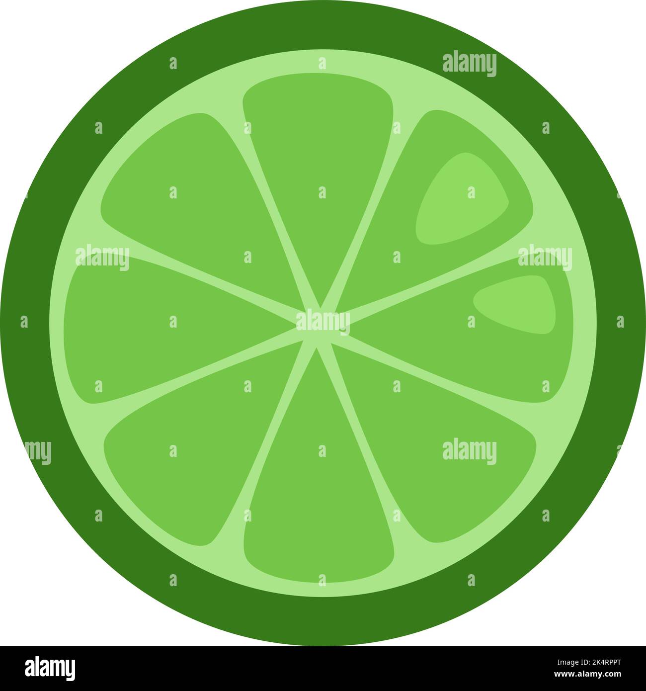 Green lemon, illustration, vector on a white background Stock Vector ...