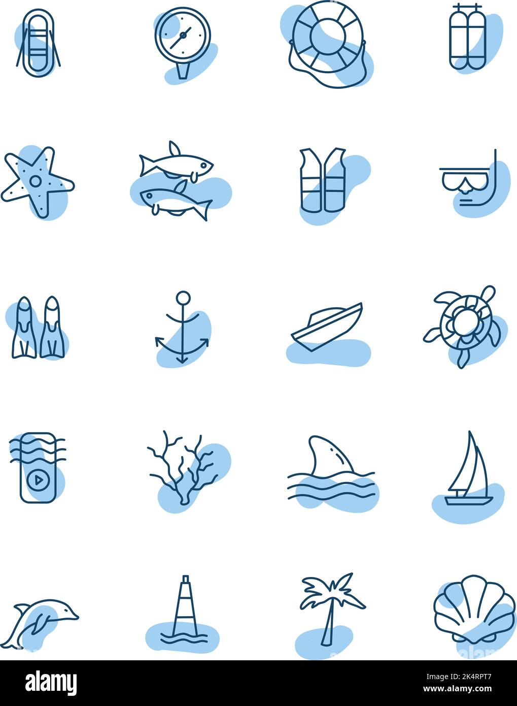 Natural ocean life Stock Vector Images - Alamy