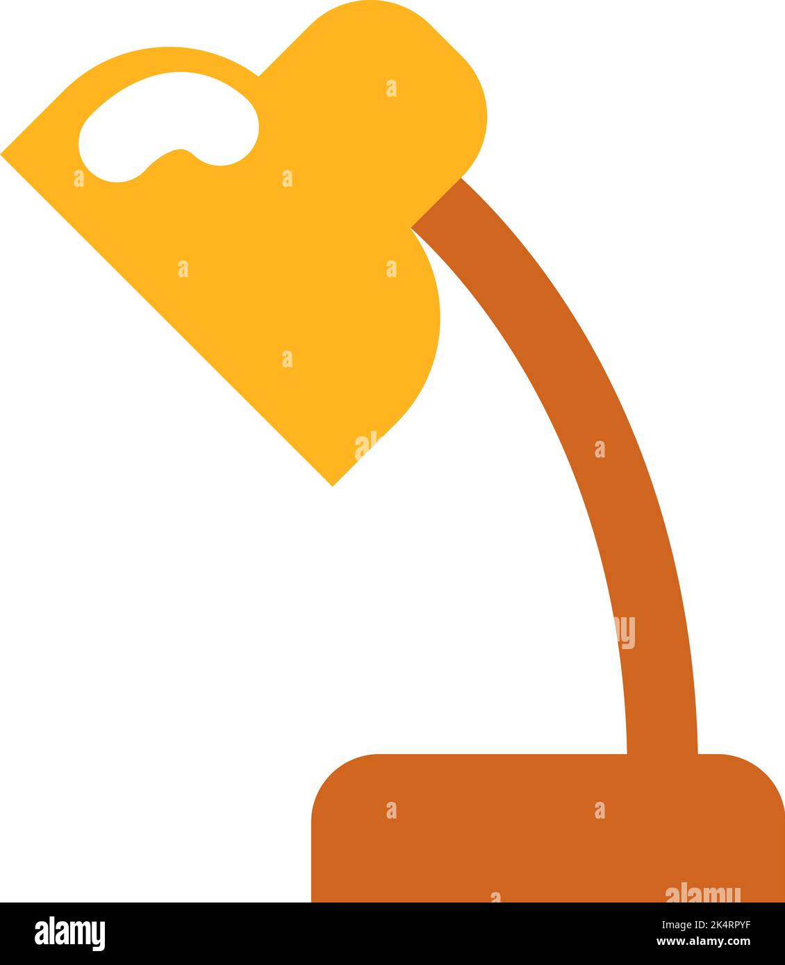 Study lamp, illustration, vector on a white background Stock Vector ...